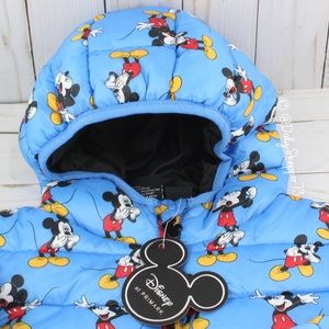 Disney | Jackets & Coats | Disney Baby Mickey Mouse Vibrant Blue Puffer ...